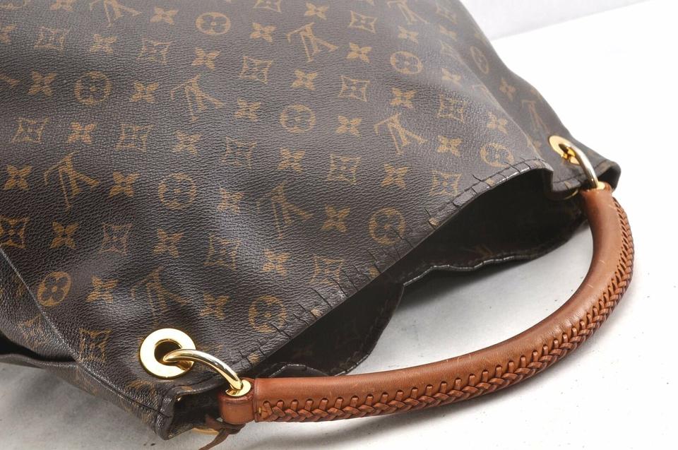 Louis Vuitton Artsy Mm Brown Monogram Canvas Hobo Bag - MyDesignerly